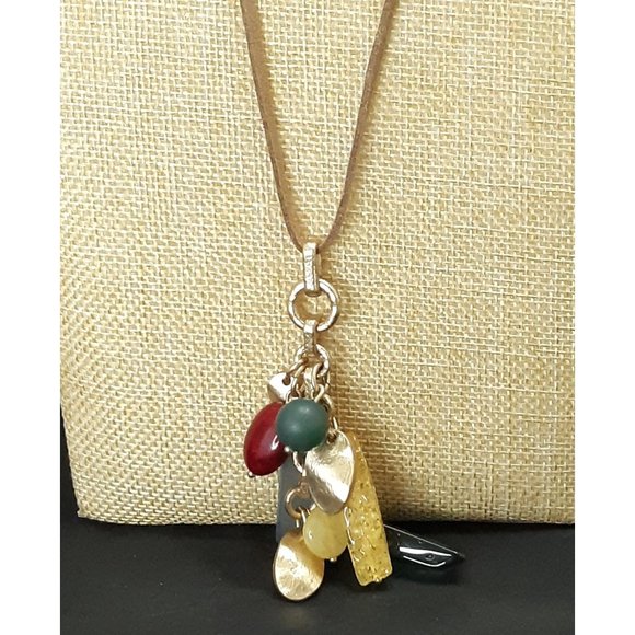 Chico's | Jewelry | Nwt Chicos Gold Tone Faux Rawhide Acrylic Necklace ...